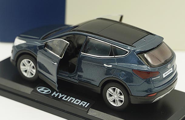 Diecast 2013 Hyundai SantaFe SUV Model 1:38 Scale Blue [VB4A743]